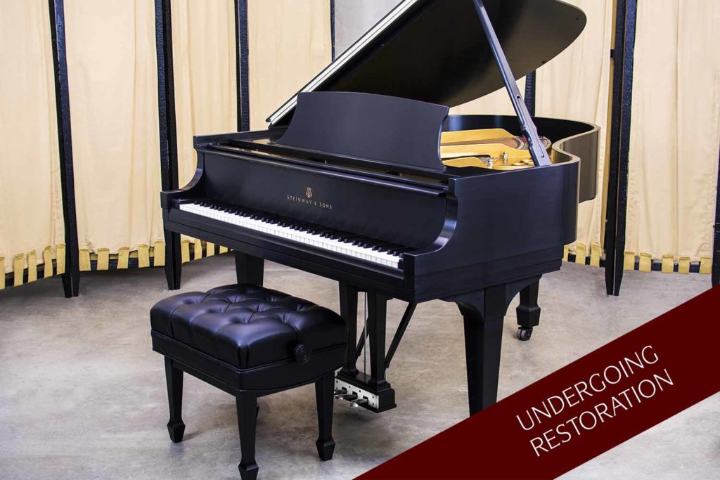 SOLD: 1922 Steinway Model M Grand Piano | Satin Ebony - Undergoing ...