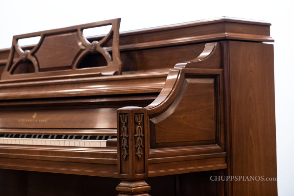 1969 Steinway Model F Upright Piano | Walnut - Very Good